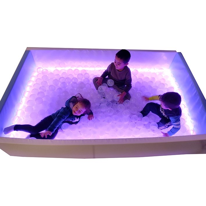 Folding pool with LED light